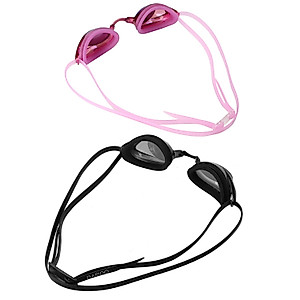 DARIDO Swim Goggles, Swimming Goggles 2 Pack Anti Fog UV Protection No Leaking for Adult, Men, Women, Youth