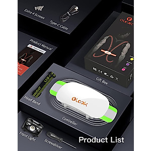 Olook High Visibility LED Light Up Vest with Running Light, 360° Reflective Safety Gear for Night Running, Cycling, Joggers, Rechargeable and Waterproof, L-Green(Patent Pending)