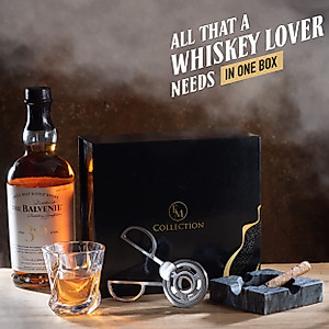 EMCOLLECTION Birthday Gifts Whiskey Glass for Men Bundle
