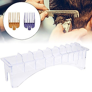 Clipper Holder,Limit Comb Storage Box Hair Clipper Positioning Caliper Comb Organizer Case,Clipper Guard Box for Hair Clipper Limit Comb Guide Attachment (02)