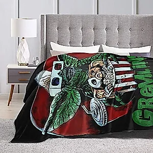 Needlove Gremlins-Gizmo Throw Blanket Suitable Ultra Soft Weighted Bedding Fleece Blanket for Sofa Bed Office 60"x50" Travel Multi-Size for Adult