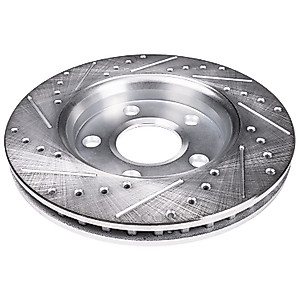 Detroit Axle - Front Brake Rotors for Nissan Rogue Select Sentra Drilled & Slotted Brakes Rotors Replacement: 11.65" inch Rotors