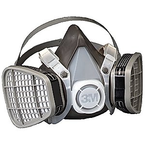 3M Disposable Respirator, Half Face Piece Assembly 5301, Organic Vapor Respiratory Protection, Large Size
