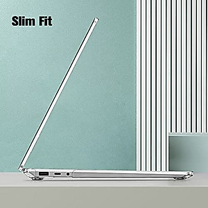 Fintie Case for 13.5 Inch Microsoft Surface Laptop 5/4/3 with Metal Keyboard (Model: 1951/1868) - Protective Slim Snap On Hard Shell Cover, Crystal Clear