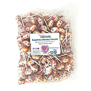 Smarties Double Lollies, Wrapped, 2 Pound Bulk Bag