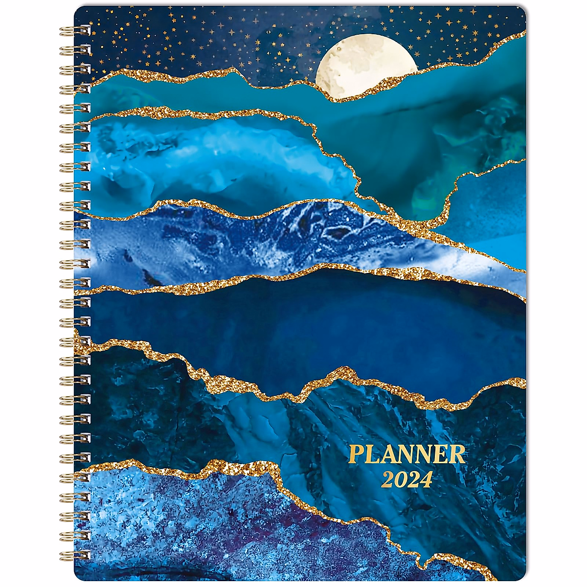 Planner 2023-2024 - July 2023 - June 2024, Weekly and Monthly Planner, 8'' X 10'', Academic Planner 2023-2024, Tabs, Holidays, Flexible Cover, Twin-wire Binding, Thick Paper, Julian Dates & Notes