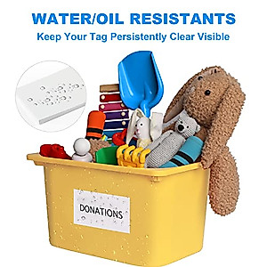 MaxGear 4x6 inch Removable Labels 100 Sheets, Water/Oil/Tear Resistants No Residue for Home Packing Box and Storage Bins, Matte White Paper Sheets, Permanent Strong Adhesive, Dries Quickly