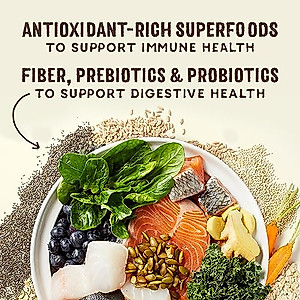 Stella & Chewy's SuperBlends Raw Coated Wholesome Grains Wild-Caught Whitefish & Salmon Recipe with Superfoods, 3.5 lb. Bag