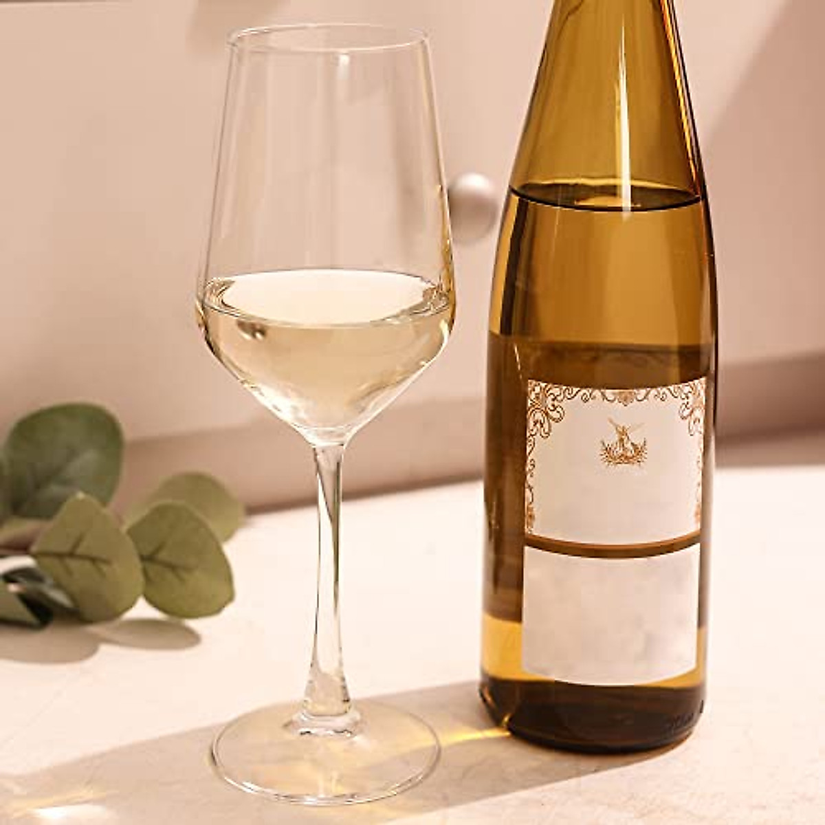 YANGNAY Wine Glasses (Set of 12, 13 Oz), Clear Wine Glasses for Red or White Wine, Smooth Rim, Dishwasher Safe