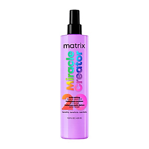 Matrix Miracle Creator Leave-In Conditioner Spray | Heat Protectant, Anti-Frizz, Moisturizing & Detangling | For Damaged Hair | For All Hair Types | Sulfate Free