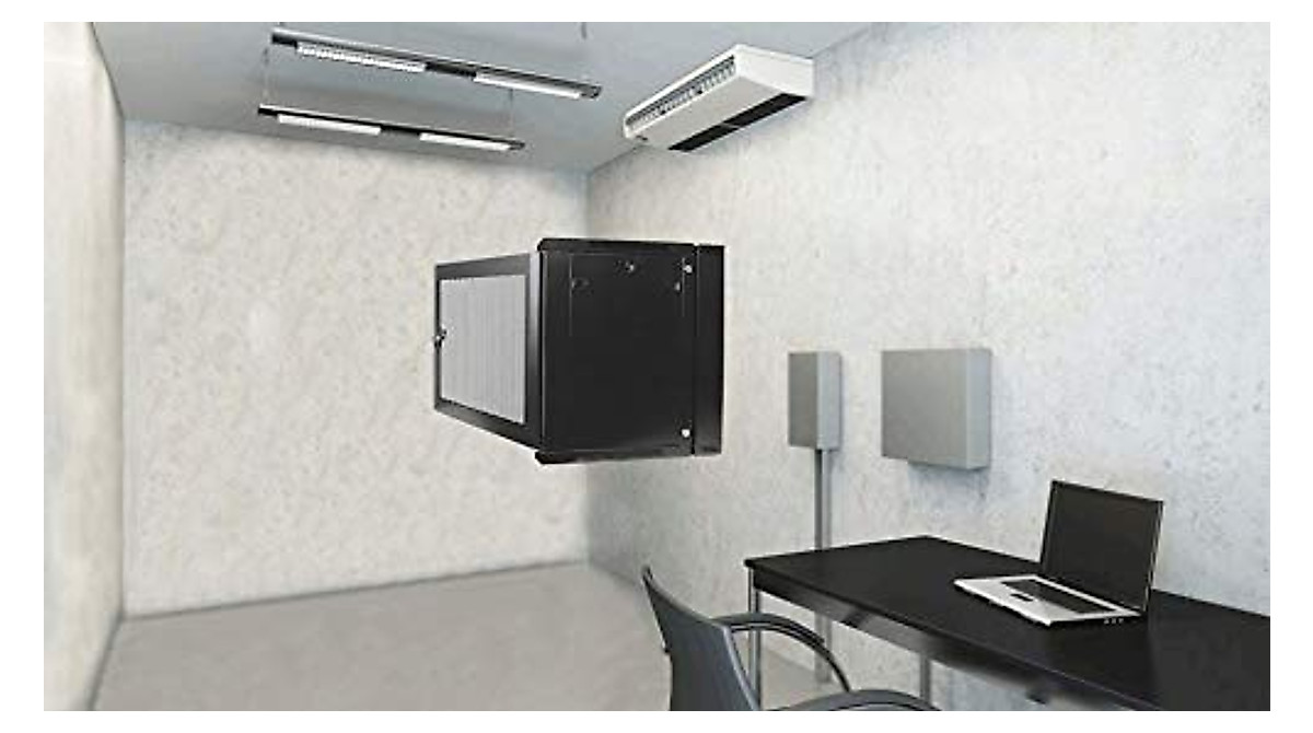 AEONS 9U Professional Wall Mount IT Cabinet Enclosure Double Section ...