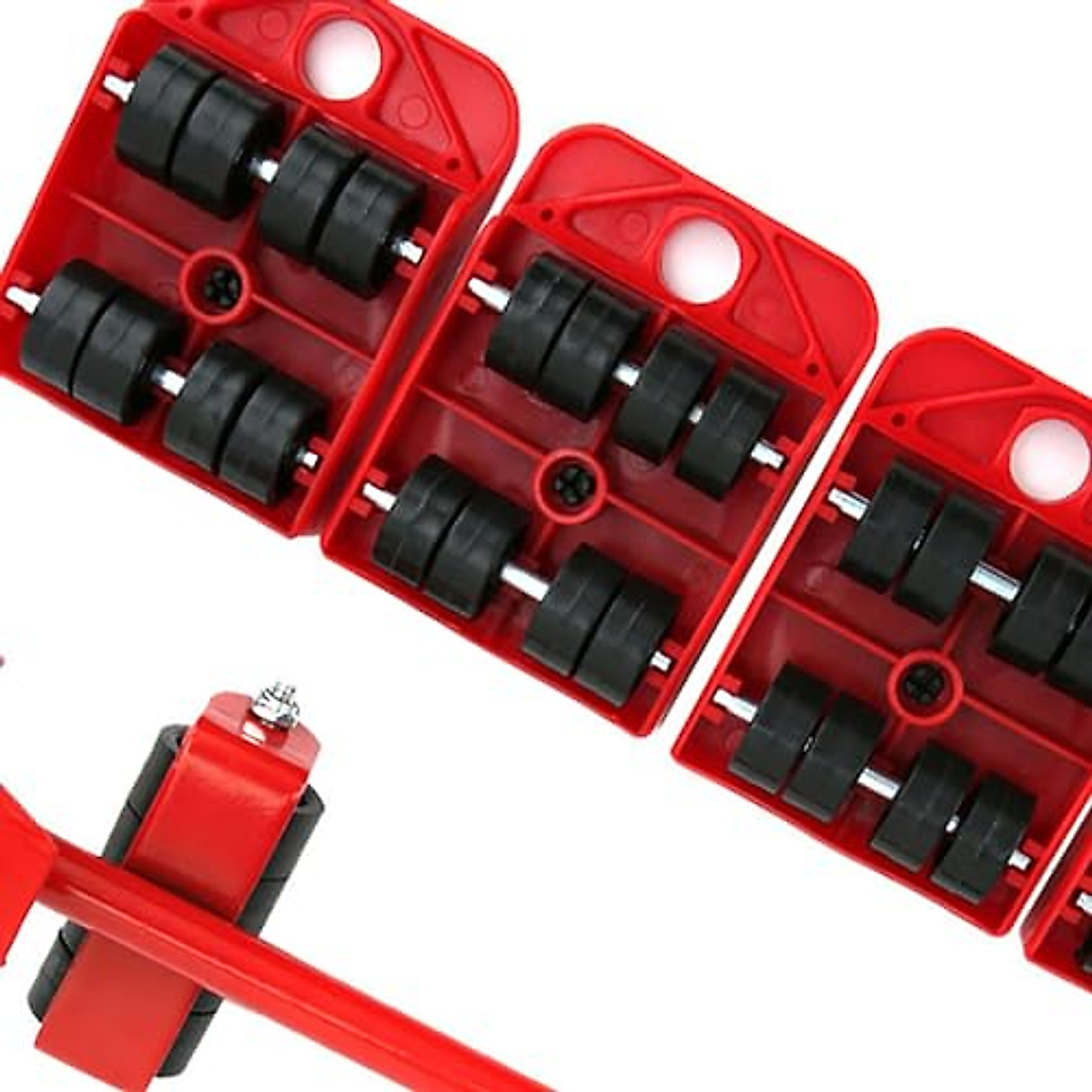 Akozon Heavy Duty Furniture Mover Tool - Transport Shifter with Rolling Wheels for Easy Furniture Relocation