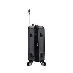 Rockland Star Trail Hardside Spinner Wheel Luggage, Grey, Carry-On 20-Inch