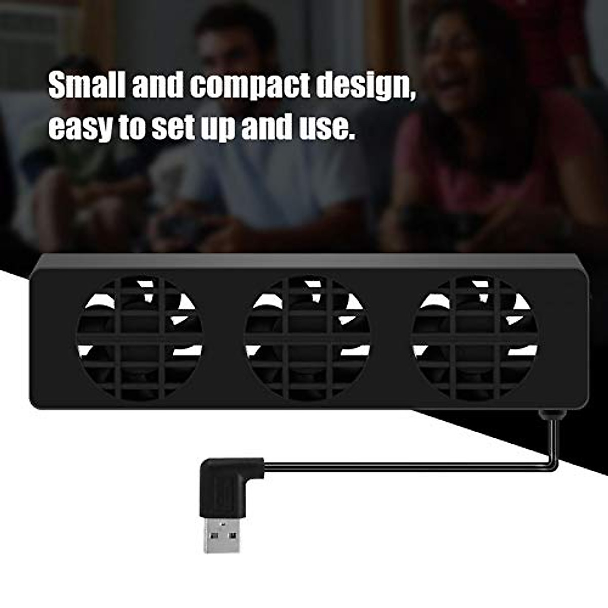 Mxzzand USB Cooling Game Console Easy Installtion Cooling Fan Good erformance Black for Switch NS Console