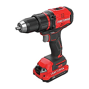CRAFTSMAN V20* Cordless Drill/Driver Kit, Brushless (CMCD710C1) , Red , 1/2-in.