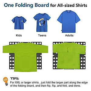 Sealegend Shirt Folding Board Shirt Folder Clothes Folding Board Durable Plastic t Shirts Clothes Laundry folders
