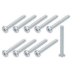 METALLIXITY Hex Socket Head Machine Screws, (M6x60mm) 10Pcs, Carbon Steel Cap Screws - for Machinery, Furniture, DIY