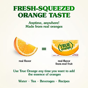 TRUE ORANGE Water Enhancer, Bulk Pack, Zero Calorie Flavoring, For Bottled Water, Iced Tea & Recipes, Flavor Packets Made with Real Oranges, Count 500 (Pack of 1) - Packaging May Vary