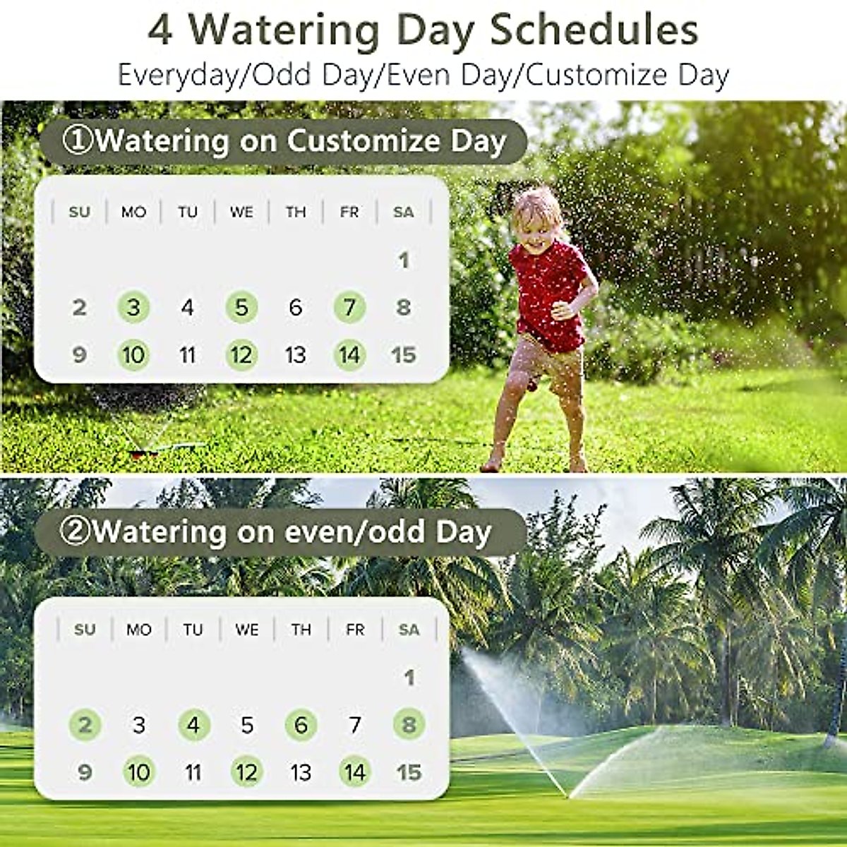 WiFi Hose Timer, Diivoo Smart Water Timer with WiFi Hub, 6 Irrigation Plans and 2 Watering Modes, Smart Sprinkler Compatible with Alexa and Google Home