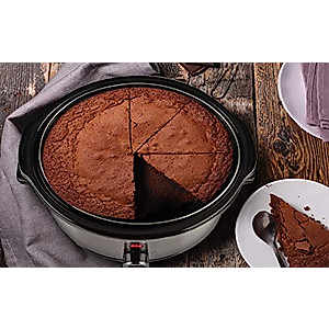 Courant Mini Slow Cooker Crock, with Easy Options 1.6 Quart Dishwasher Safe Pot, Stainless Steel