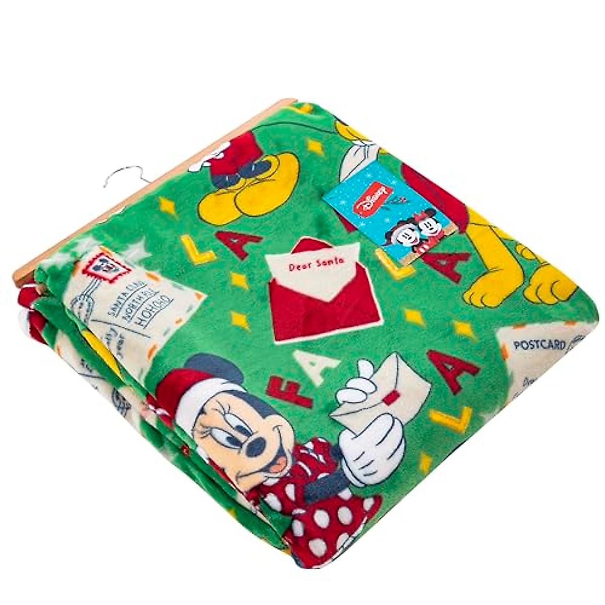 Northwest Mickey Mouse Silk Touch Throw Blanket, 50" x 70", Dear Santa