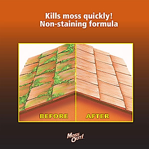 CENTRAL GARDEN BRANDS 100503872 Lilly Miller Moss Out for Roofs and Walks Ready to Spray 27oz, 27 oz, Multicolor