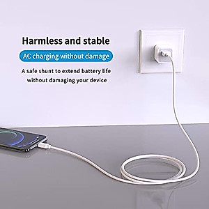 3-Pack iPhone Charger,【Apple MFi Certified】 Lightning Cable Data Sync Charging Cords with USB Wall Charger Travel PlugAdapter Compatible iPhone 14Pro Max/13 Pro Max/12 Pro/11 Pro/XS Max/XR/X/8/7/SE