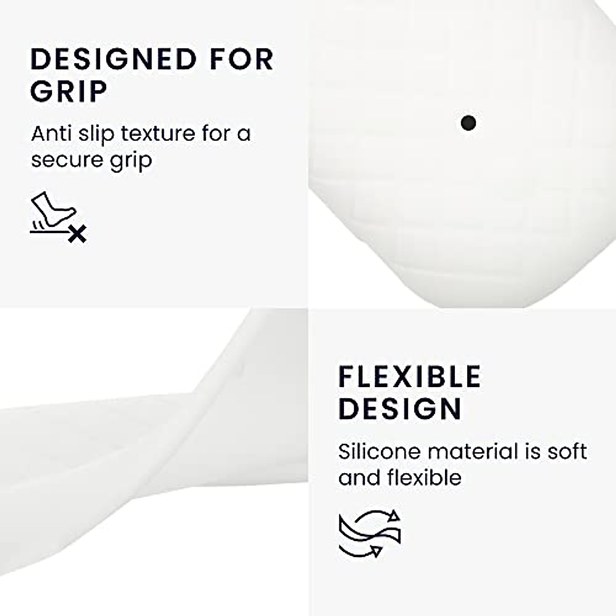 kwmobile Case Compatible with Roku Ultra Remote 2022 Case - Soft Silicone Cover for Remote Control - White