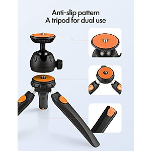 Projector, AKIYO Mini Portable Projector Tripod, 360° Arbitrary Rotation with 2 Height Modes, Multi-Function, Support Most of The Projectors Or Cameras Within 4.4lbs