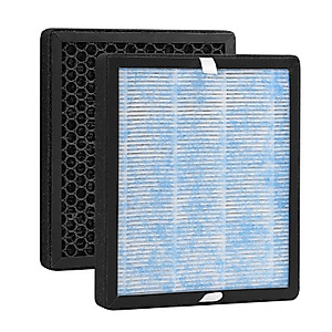 Hfunmo True HEPA Filter Replacement Compatible with YIOU R1/P1802 & Elechomes P1801, 1 Pack, Blue