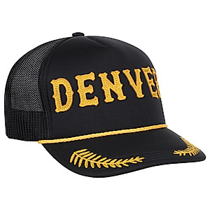 Local Crowns Generic Fish Collection Curved Trucker Colorado Adjustable Light Gray Snapback Cap
