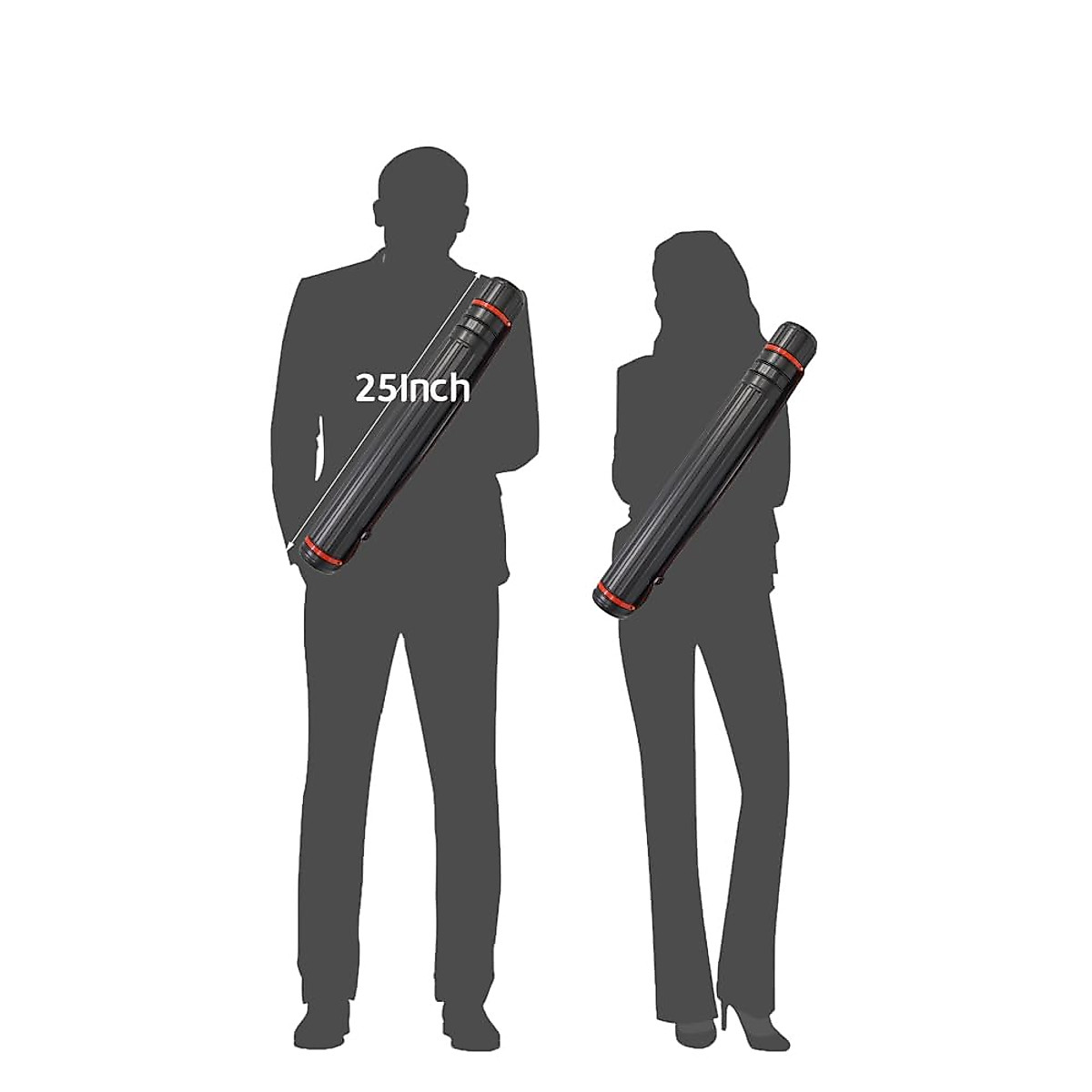 Expandable Hard Plastic Poster Tube Storage Tube Holder Blueprint Document Drafting Tube Adjustable Strap TPPI73091