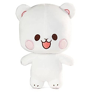 2023 New Milk and Mocha Plush - 7" Cute Milk Bear Stuffed Animal Plushies Toy for Fans Gift - Great Easter Basket Christmas Stocking Stuffers for Kids Boys and Girls
