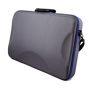 CASEMATIX Carrying Case Compatible with Pioneer DJ DDJ-FLX4 Serato DJ Controller, DDJ-REV1 Rekordbox Mixers and Cables - Includes Padded EVA Controller Case Only with Shoulder Strap