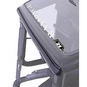 Rampage Soft Cab Top Windshield Channel | Black | 901001 | Fits 1976 - 1995 Jeep CJ, Wrangler YJ