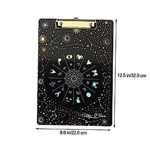 2pcs with Clipboards Letter Board Low File Writing Conference Size Pattern Office Paper Fashion for Portable Profile Holder Clipboard Exam Case Clip Document A Nurses