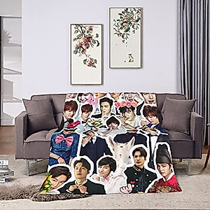 Blanket Lee Min-ho Soft and Comfortable Warm Fleece Blanket for Sofa,Office Bed car Camp Couch Cozy Plush Throw Blankets Beach Blankets