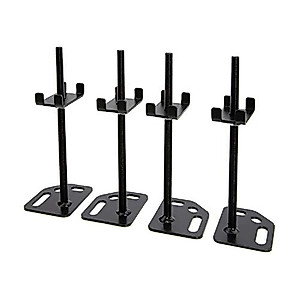 DEWALT Shelf Leveling/Floor Anchoring Adjustable Accessories for Dewalt Industrial Storage Racks, Durable Steel Mounting Plates, Wedge Anchors Included for Tipping Prevention