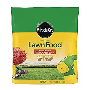 Miracle-Gro Water Soluble Lawn Food - Fertilizer for All Grass Types, Feeds Up to 7,200 sq. ft.