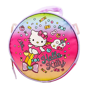 Hello Kitty Backpack Lunch Box for Girls, Kids ~ 4 Pc Bundle with 16" Pink Hello Kitty School Bag, Lunch Bag, Stickers, More (Hello Kitty School Supplies Stuff)
