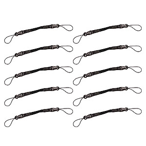 Ergodyne Squids 3136 Barcode Scanner Adaptor Straps, Carrying Strap for Bar Code Scanners, 10- Pack, Black