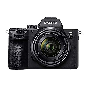 Sony Alpha a7 III Full Frame Mirrorless Camera with 28-70mm Lens Bundle with Deluxe Software Suite, Video Microphone Mic, Card, Battery (2-Pack) and Dual Charger, Accessory Kit, and Tripod (7 Items)
