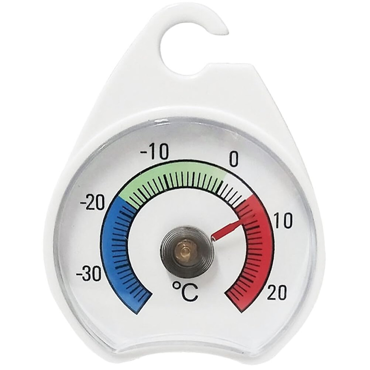 UPKOCH Refrigerator Thermometer -30~30°C/-20~80°F Fridge Large Dial Analog Thermometer with Red Indicator for Freezer Cooler Home Kitchen Restaurants