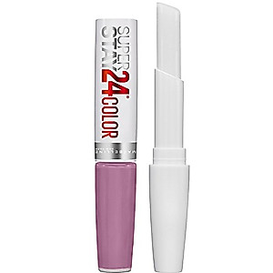Maybelline SuperStay 24 2-Step Liquid Lipstick Makeup, Lasting Lilac, 1 kit