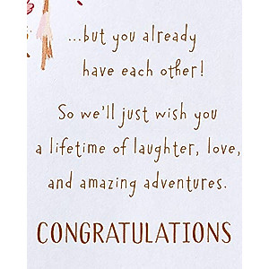 American Greetings Wedding, Bridal Shower or Engagement Card (Amazing Adventures)