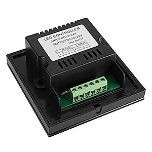 LED Dimmer Switch, Beautiful Appearance LED Touch PanelDimmer Switch for Fashionable Design for Ambient Lighting(Black)