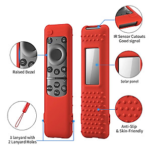 2023 Samsung Smart TV Solar Remote BN59-01432 BN59-01436B BN59-01392B TM2360E TM2360F Silicone Protective Cover with Lanyard(Mint Green)