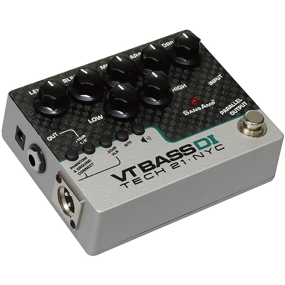 Tech 21 SansAmp Character Series VT Bass DI Bundle with 3 MXR Patch Cables and Dunlop Pick Pack