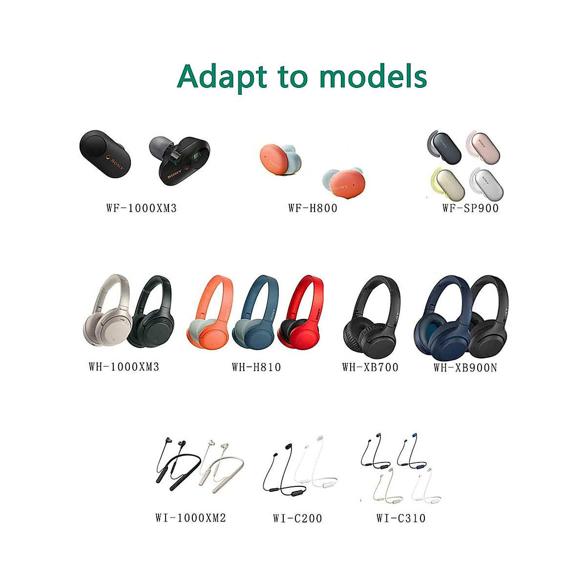 Air Flying wing Type-C Charger Charging Cable for Sony WH-1000XM3 WF-1000XM3 WH-XB900N WH-CH510, AKG Y400, Y600NC, Bose NCH700 Wireless Headphones (5FT Black)