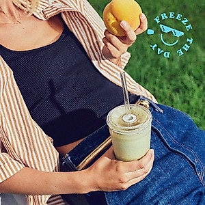 KeepCup Cold Cup - Clear Ice Coffee Tumbler with Lid and Straw - 16oz (454ml)